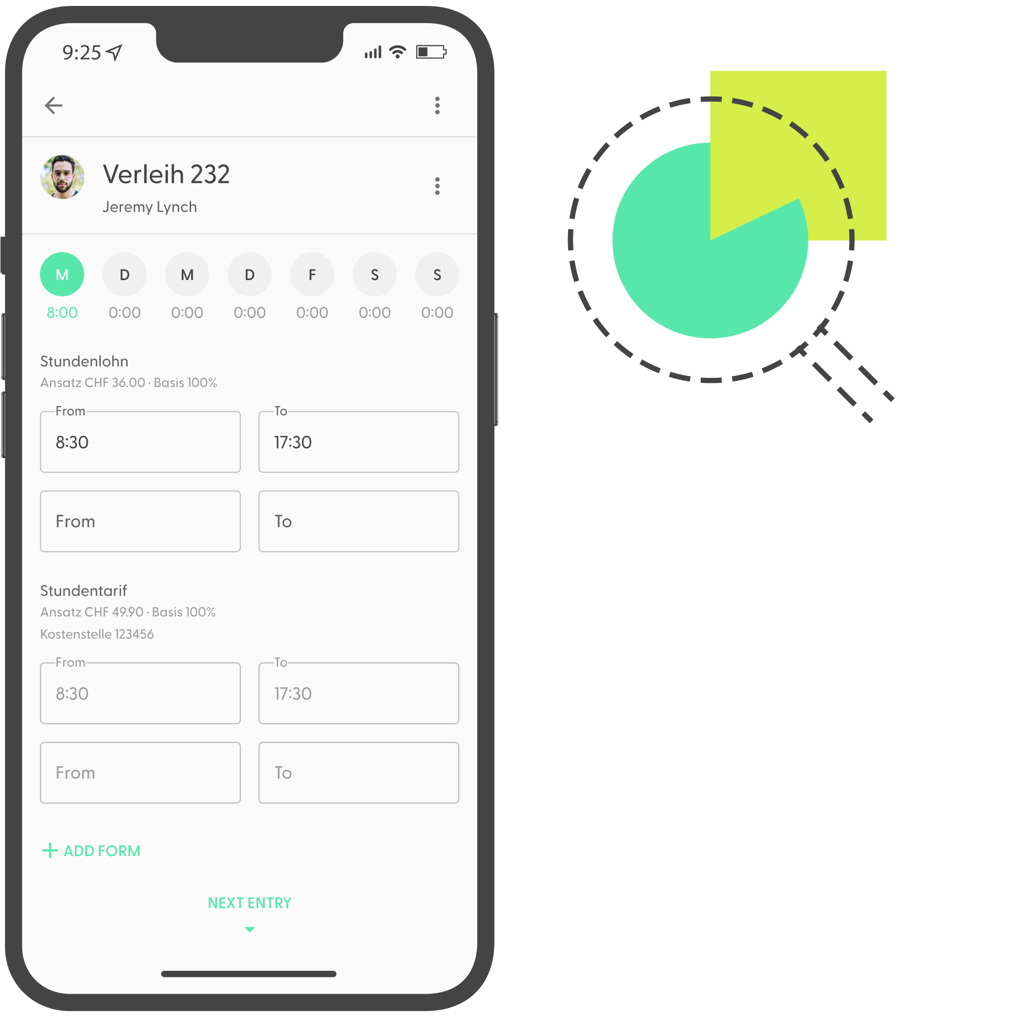 Efficient time recording & absence management - Apriko